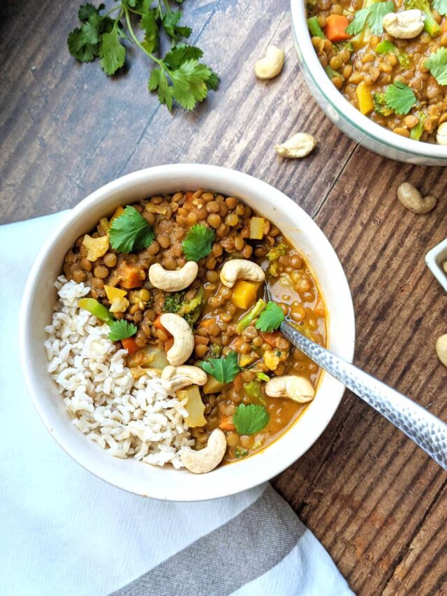 Easy Lentil Curry (One Pot)