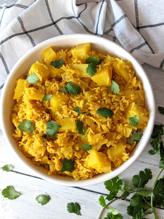 Easy Potato Rice (One-Pot) - Health My Lifestyle