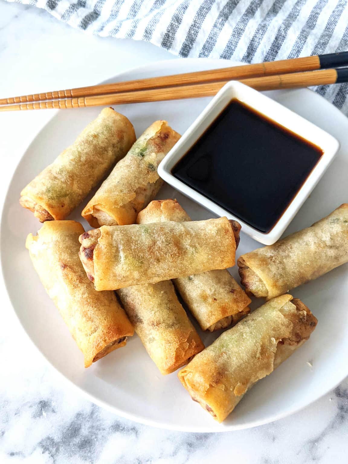 Easy Air Fryer Frozen Spring Rolls - Health My Lifestyle