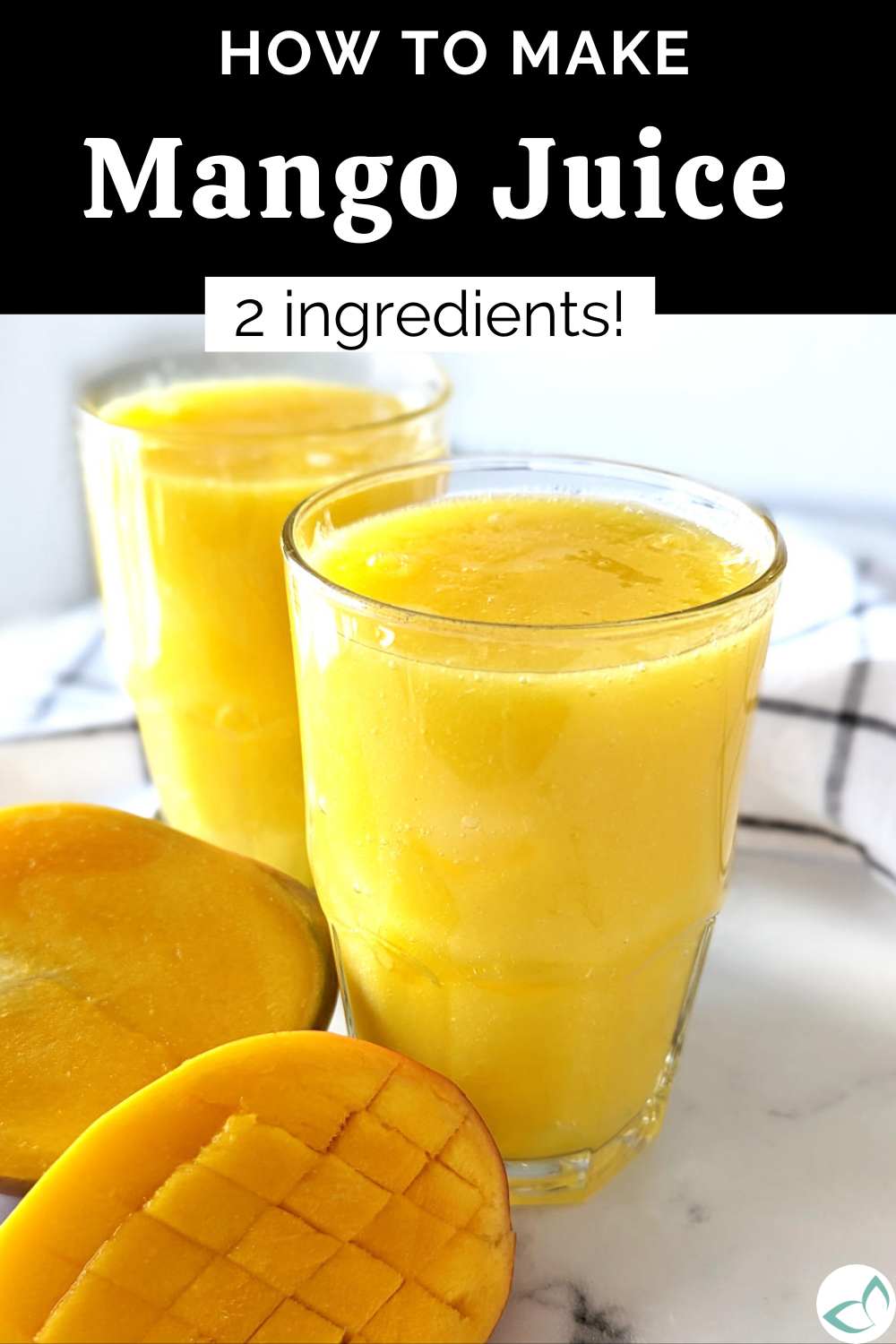 Easy Mango Juice (2 Ingredients)