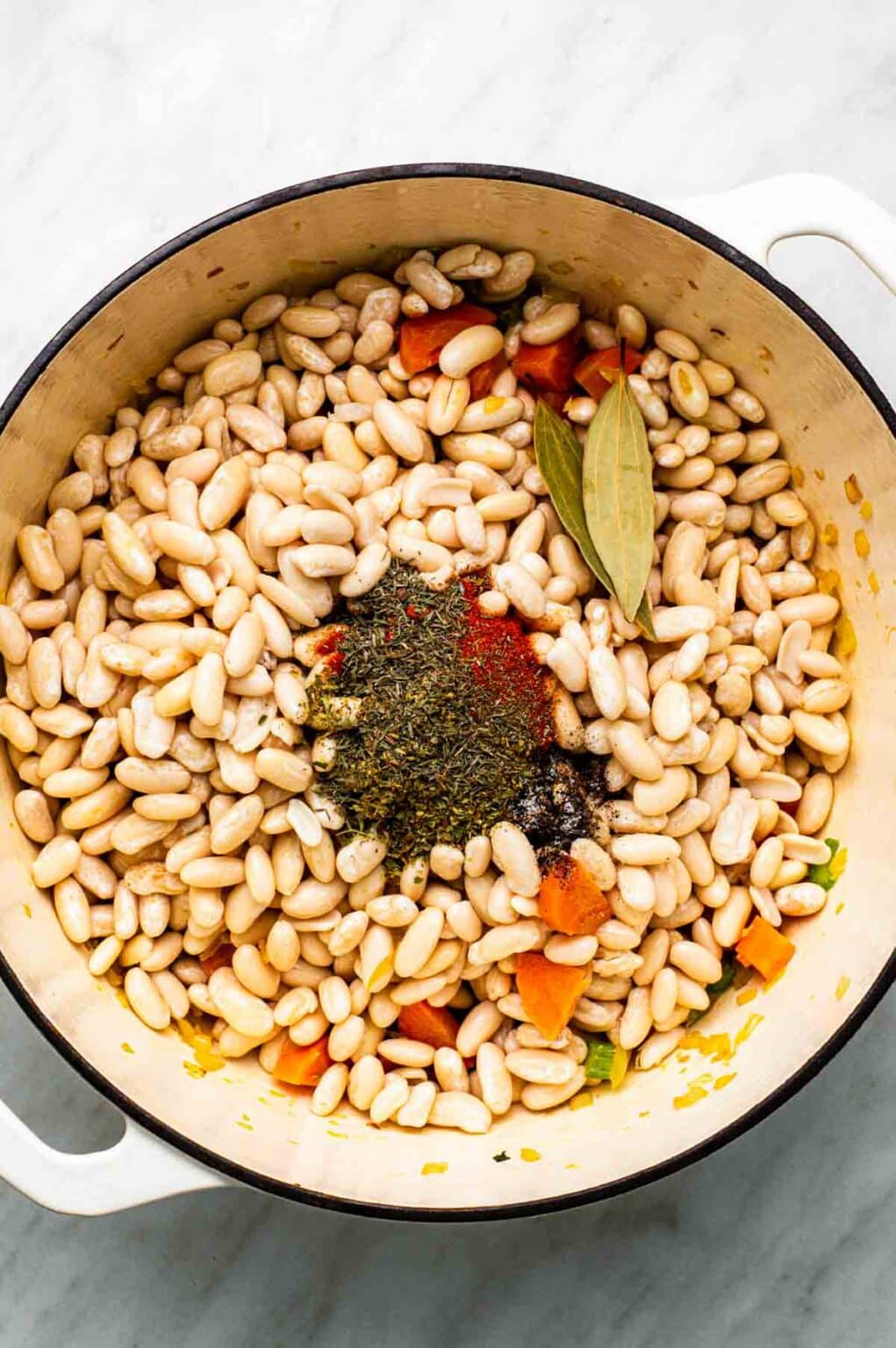 Cozy Navy Bean Vegetable Soup