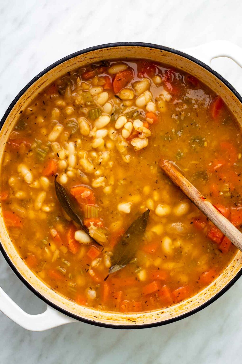 Cozy Navy Bean Vegetable Soup