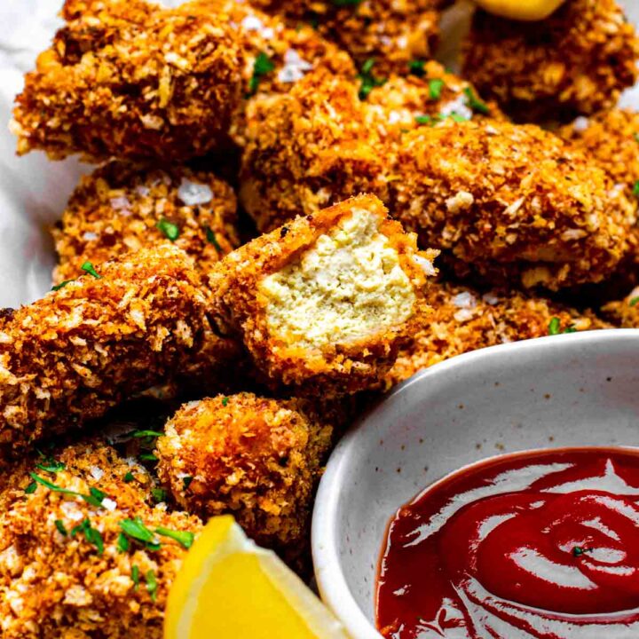 Crispy Tofu Chicken (Baked, Not Fried)