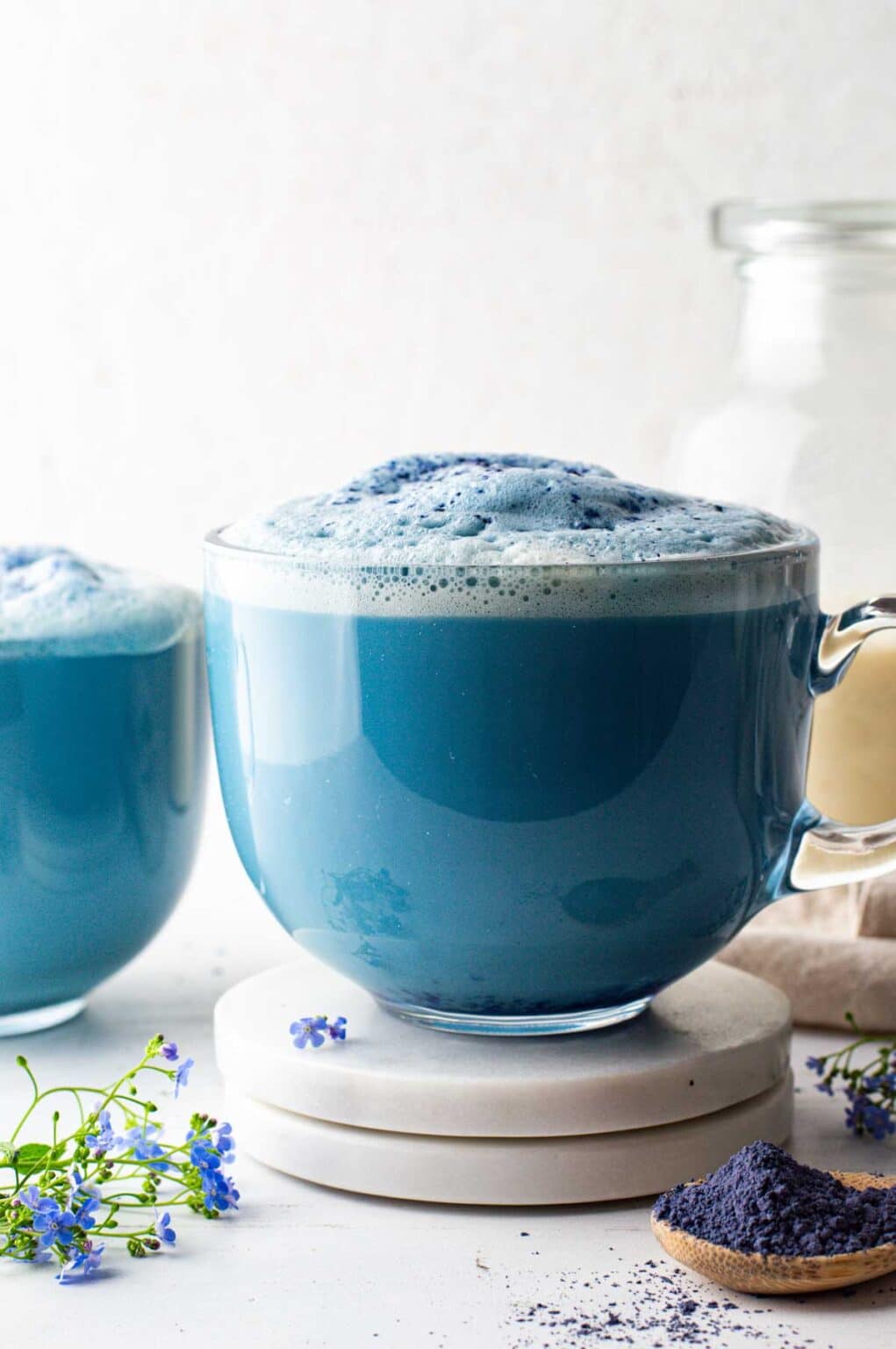 Blue Latte With Butterfly Pea Flower (Hot and Iced) - Health My Lifestyle