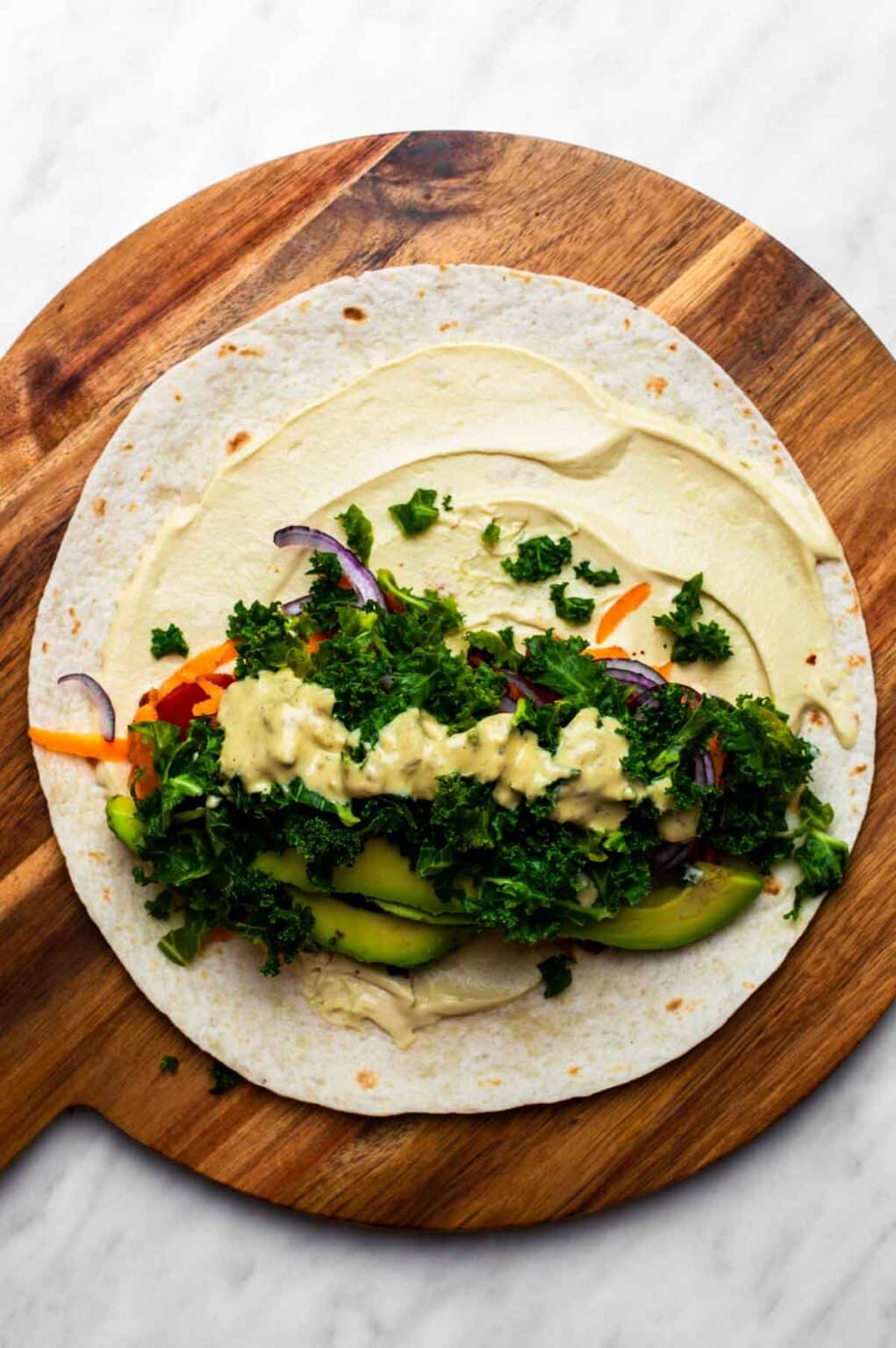 Kale Wraps (With Spicy Chickpeas) - Health My Lifestyle