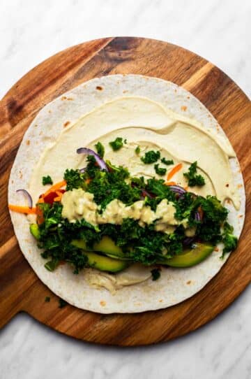 Kale Wraps (With Spicy Chickpeas) - Health My Lifestyle