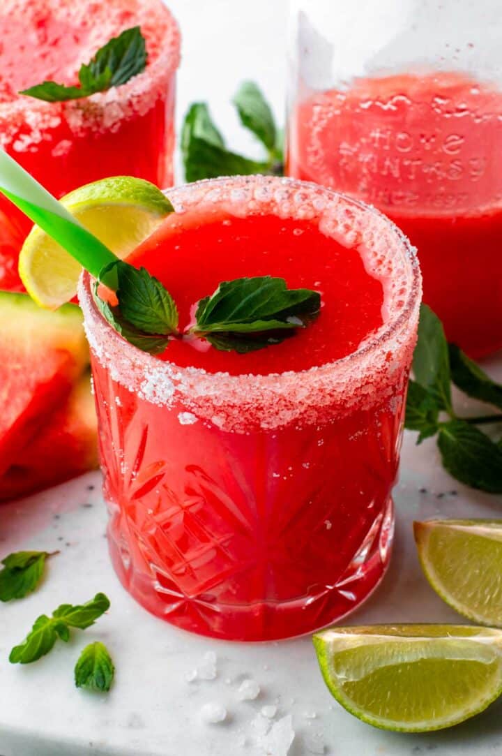 Watermelon Water (Easy Agua de Sandia Recipe) - Health My Lifestyle