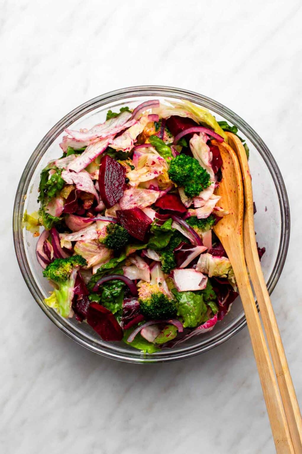 Pickled Beet Salad with Broccoli and Walnuts - Health My Lifestyle