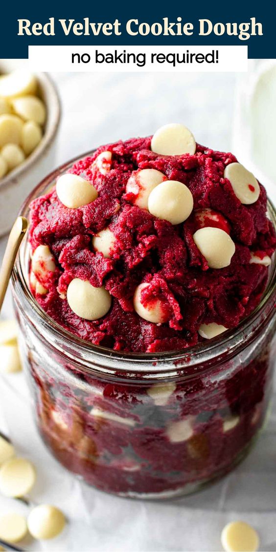 Red Velvet Cookie Dough - Health My Lifestyle